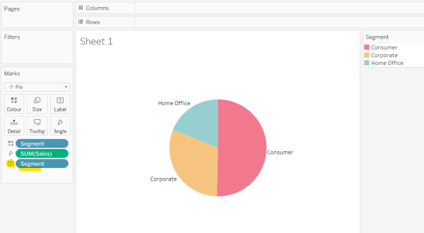 نحوه برچسب زدن نمودارهای دایره ای در Tableau - Tableau